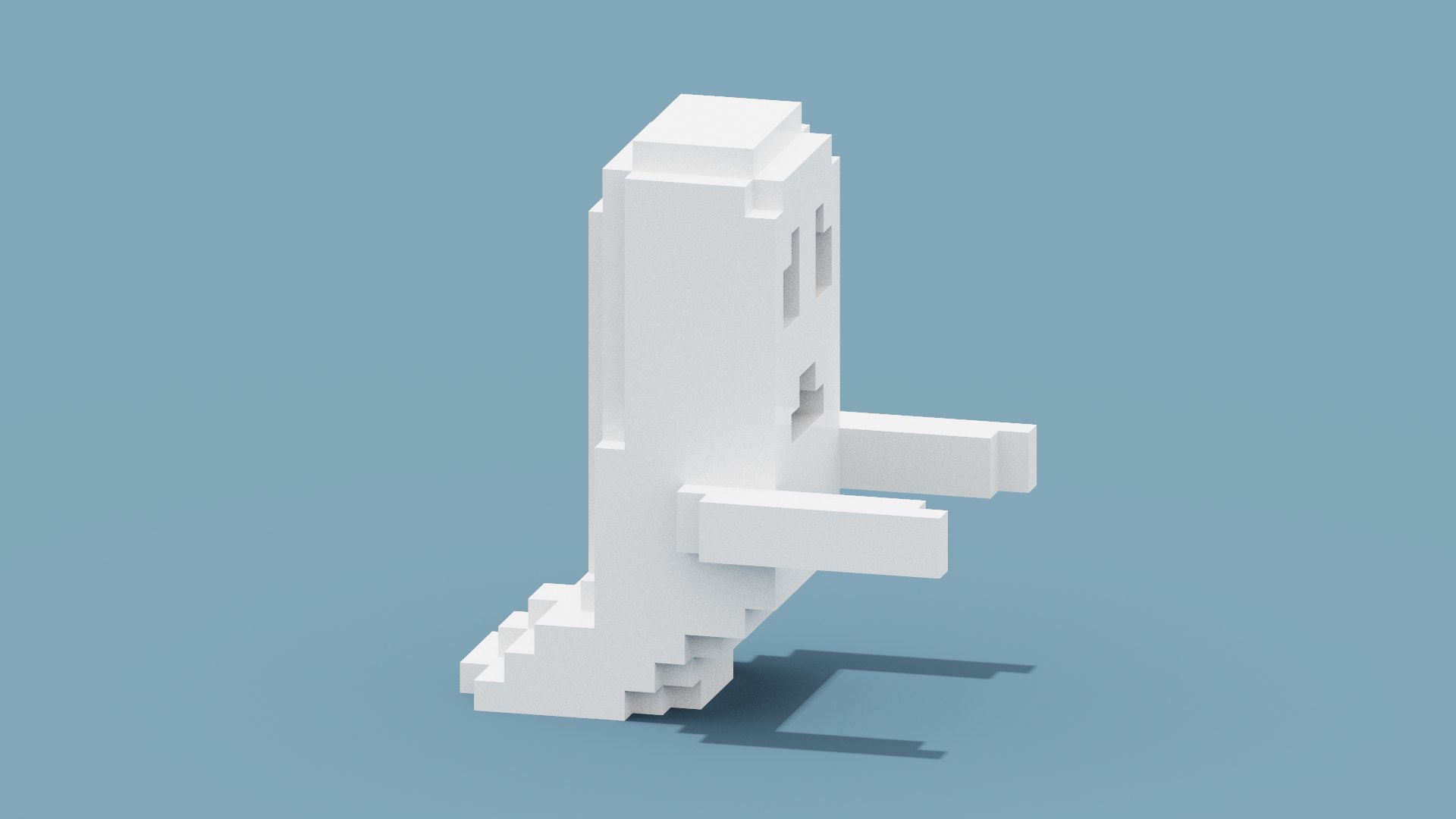 3D Model Voxel Ghost - TurboSquid 1927960
