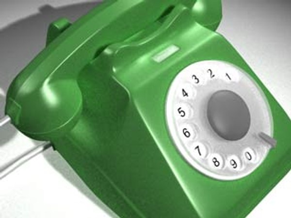 3d telephone model