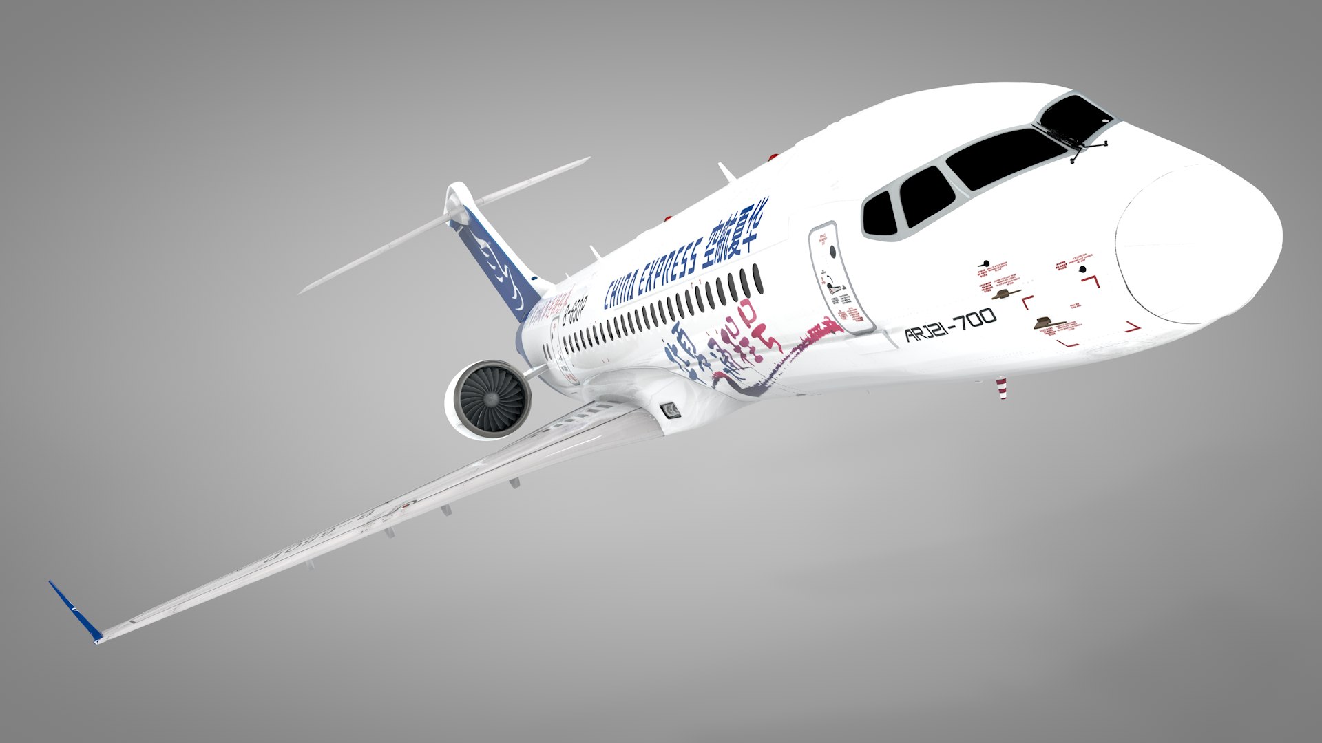 3D model China Express B-650P COMAC ARJ21-700 L1982 - TurboSquid 2060461