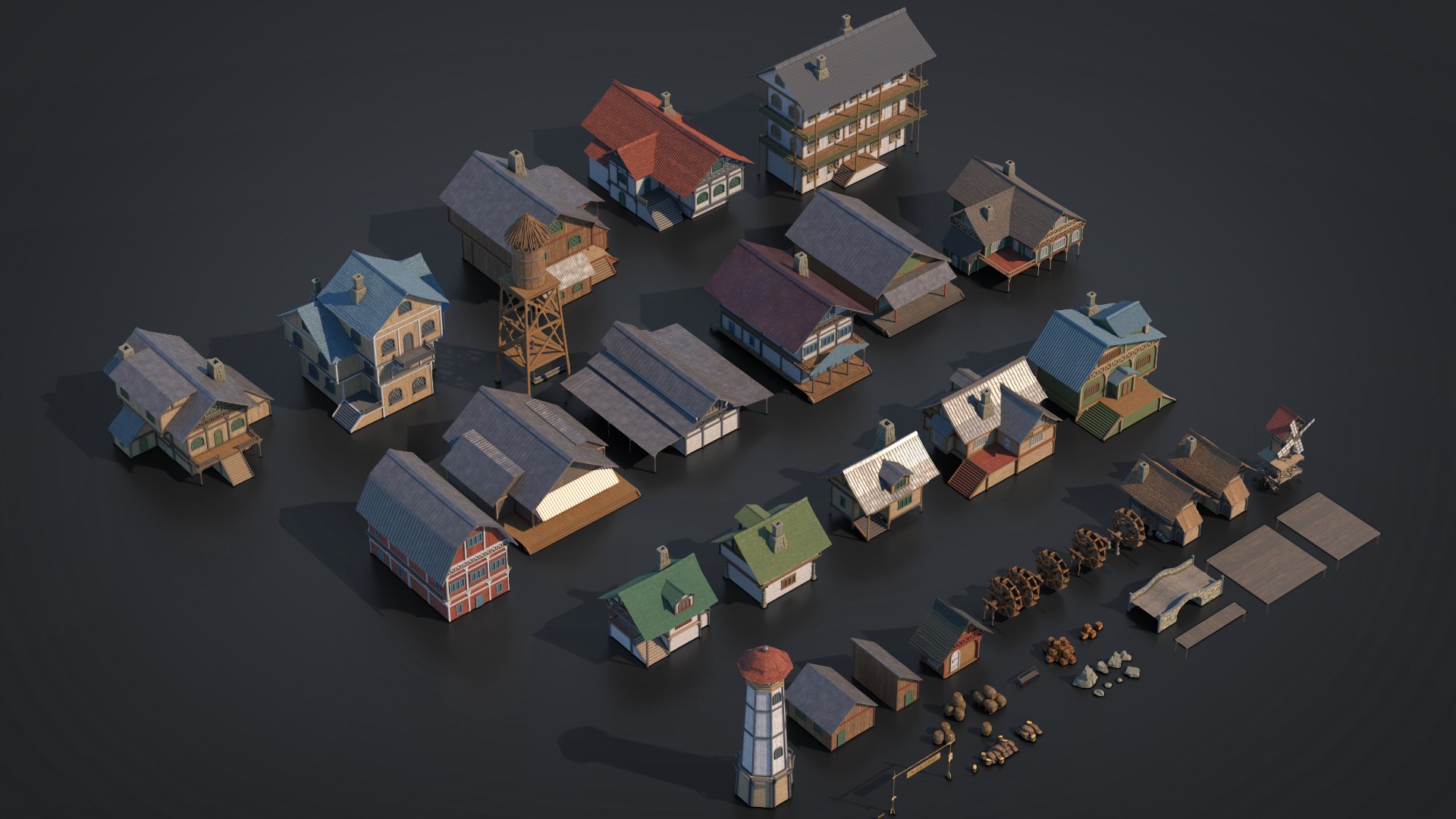 3D Medieval Set 01 - TurboSquid 2100351