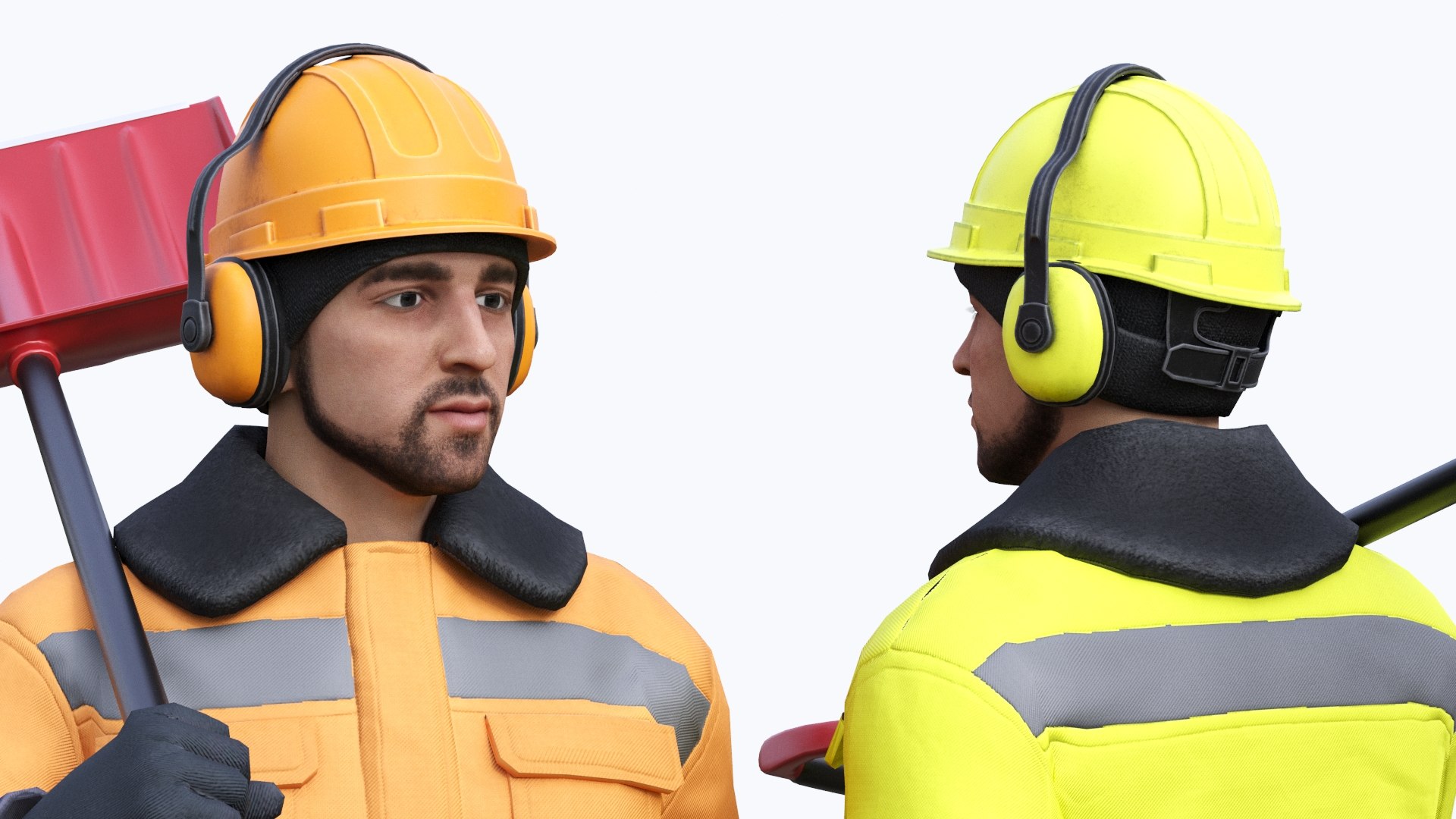 3D Road Worker - TurboSquid 2043038