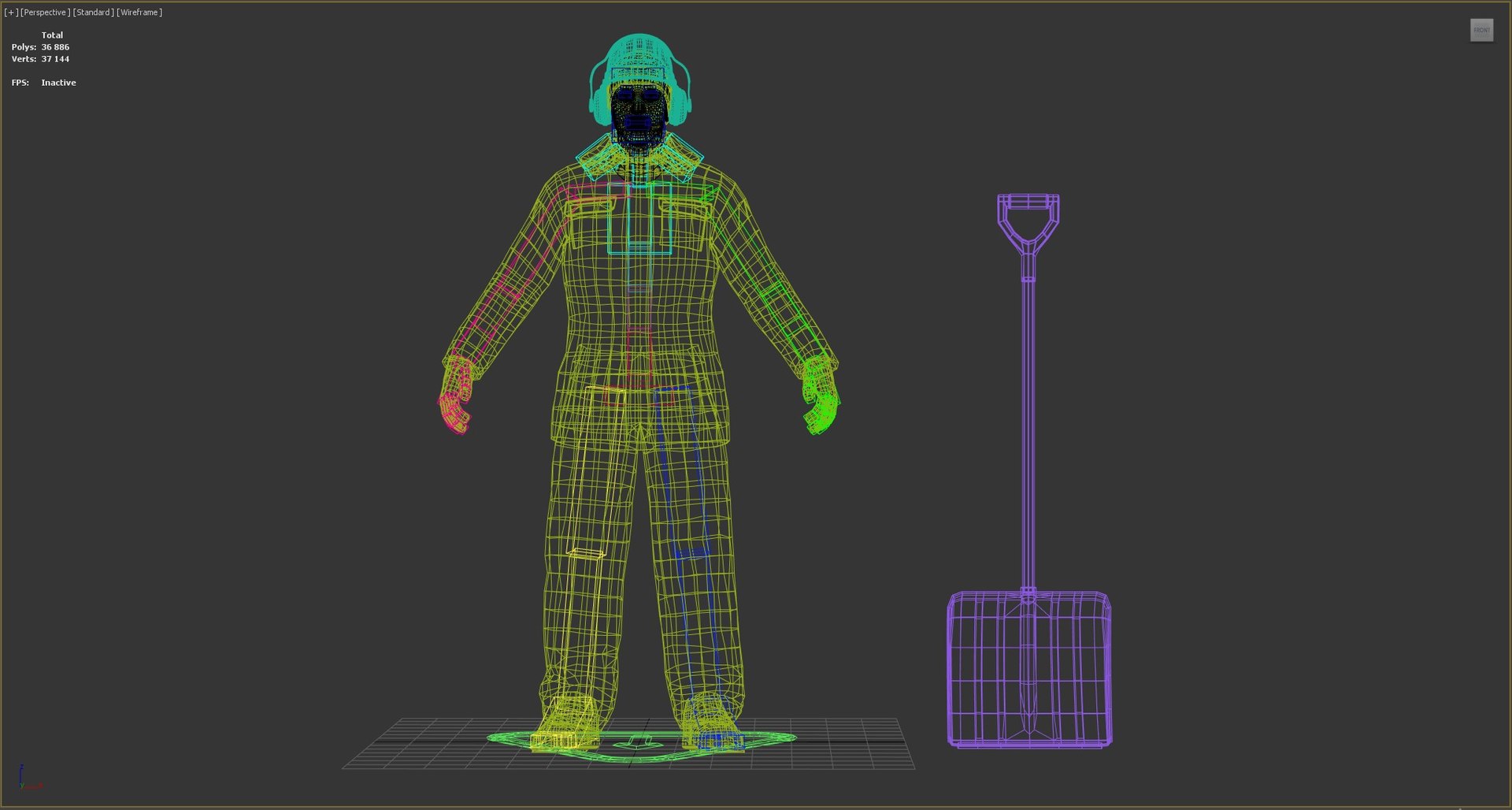 3D Road Worker - TurboSquid 2043038