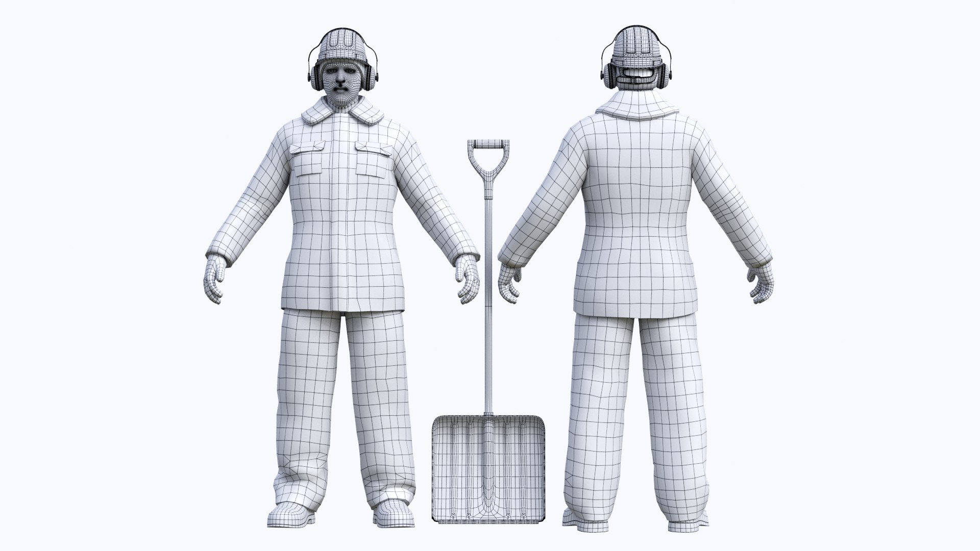 3D Road Worker - TurboSquid 2043038
