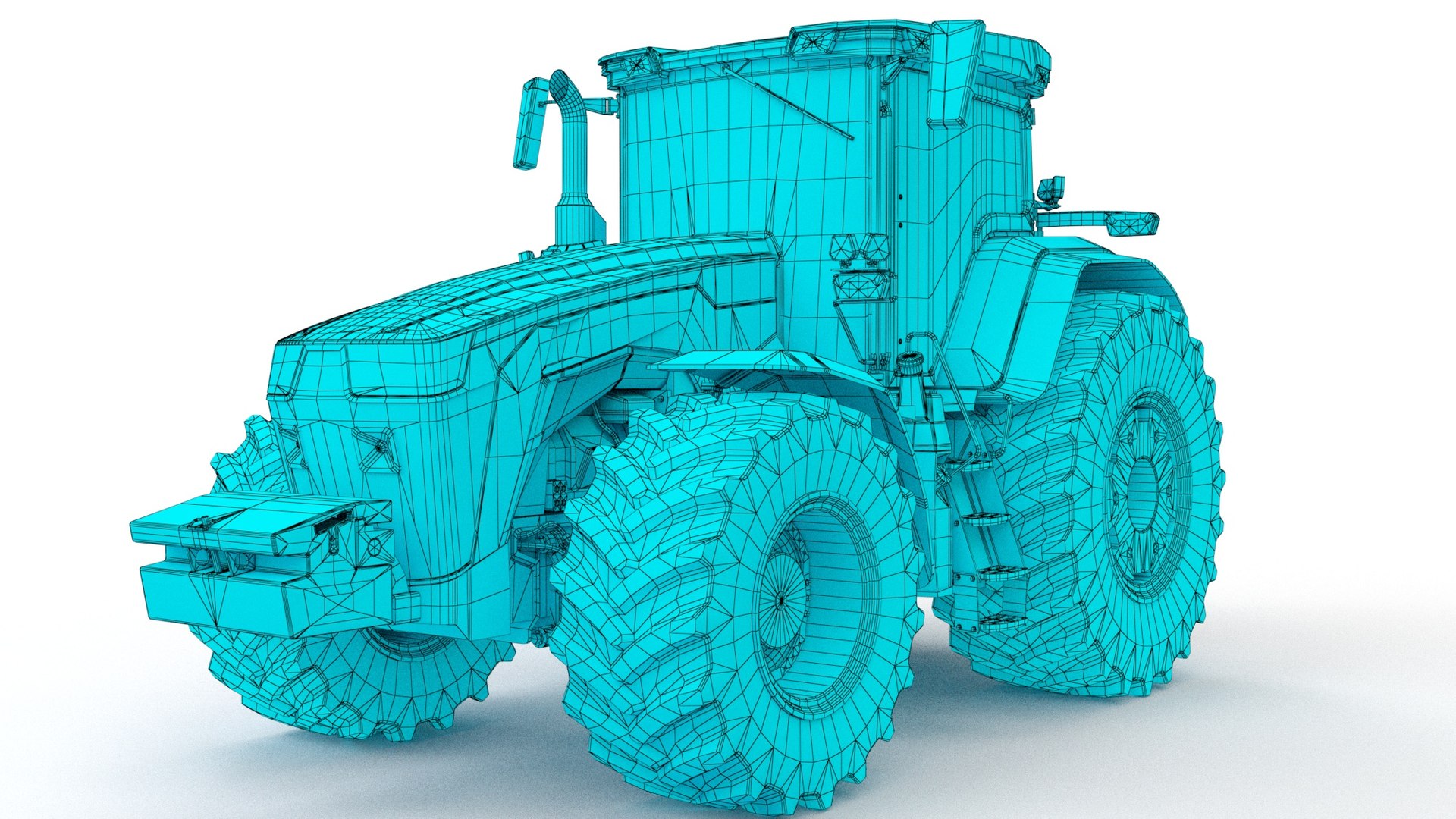 3D Tractor Red Generic - TurboSquid 2191258