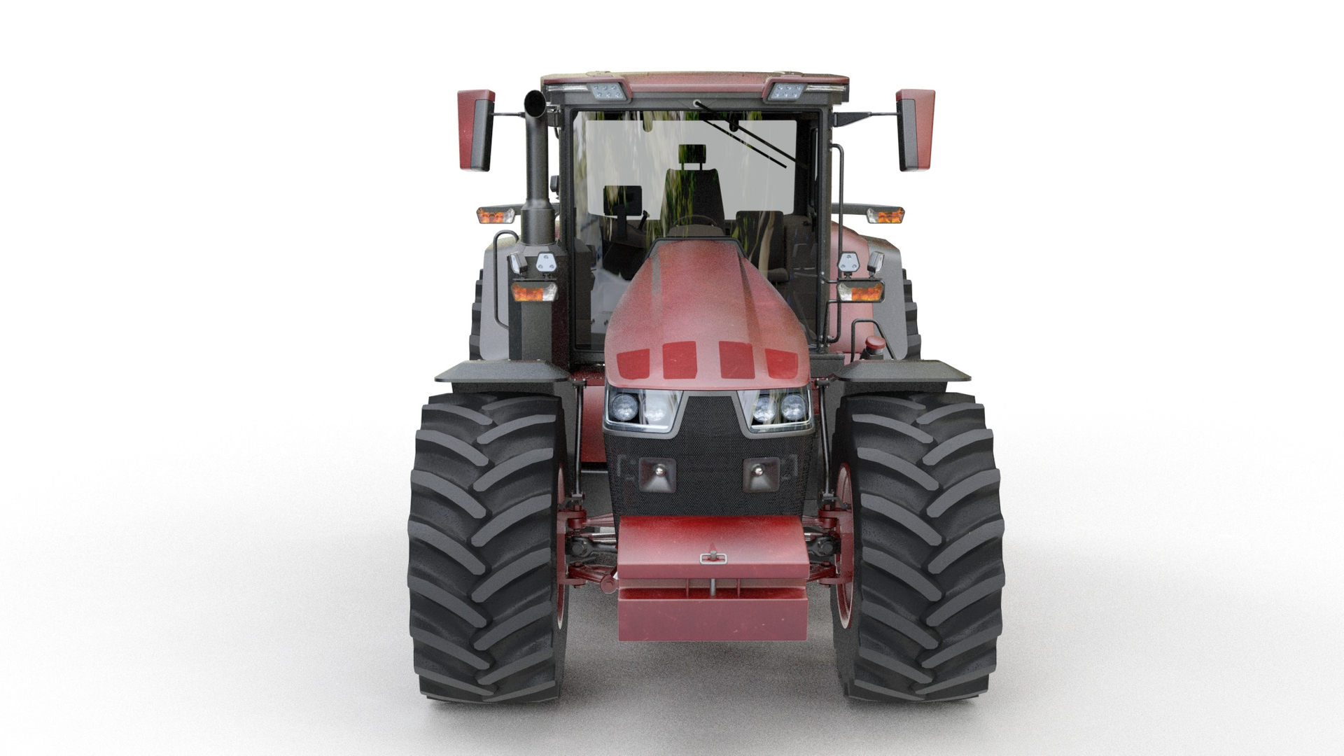 3D Tractor Red Generic - TurboSquid 2191258