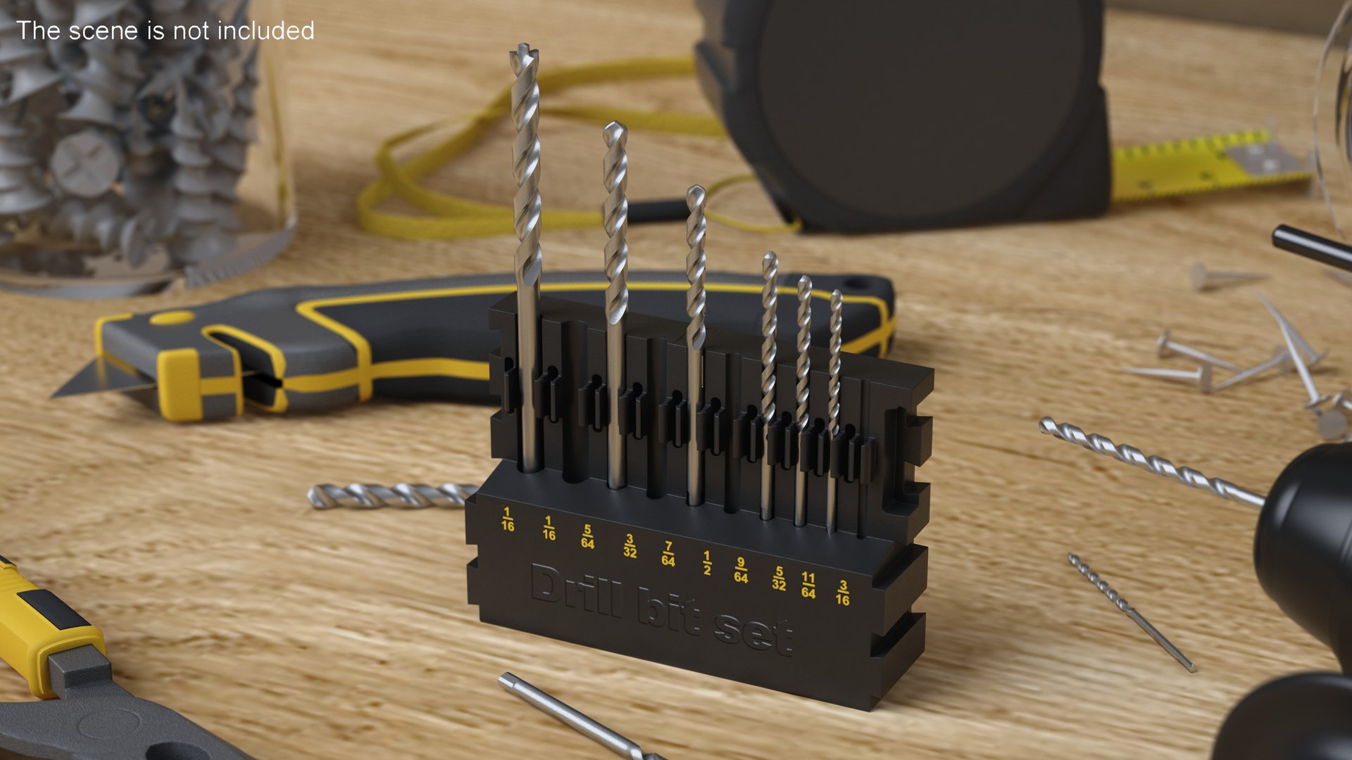 Steel HSS Drill Bit Set 3D Model - TurboSquid 2077996