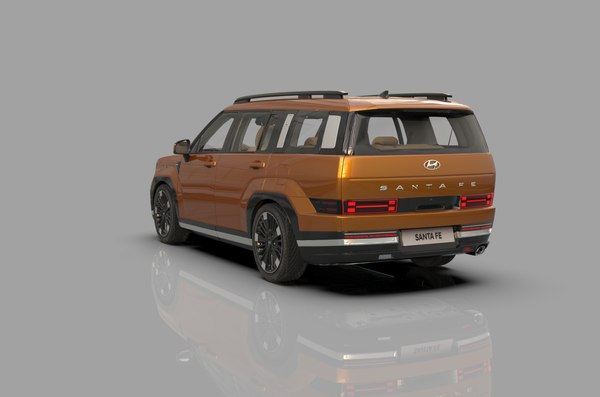 modelo 3d Hyundai Santa Fe 2024 Interior central - TurboSquid 2312921