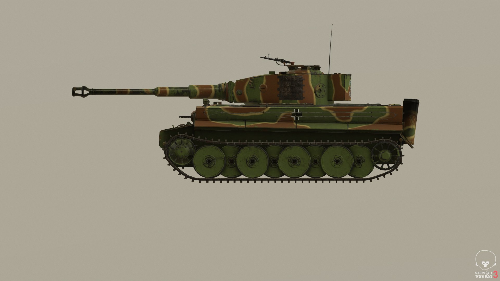 3D Tiger Tank E - TurboSquid 1702572