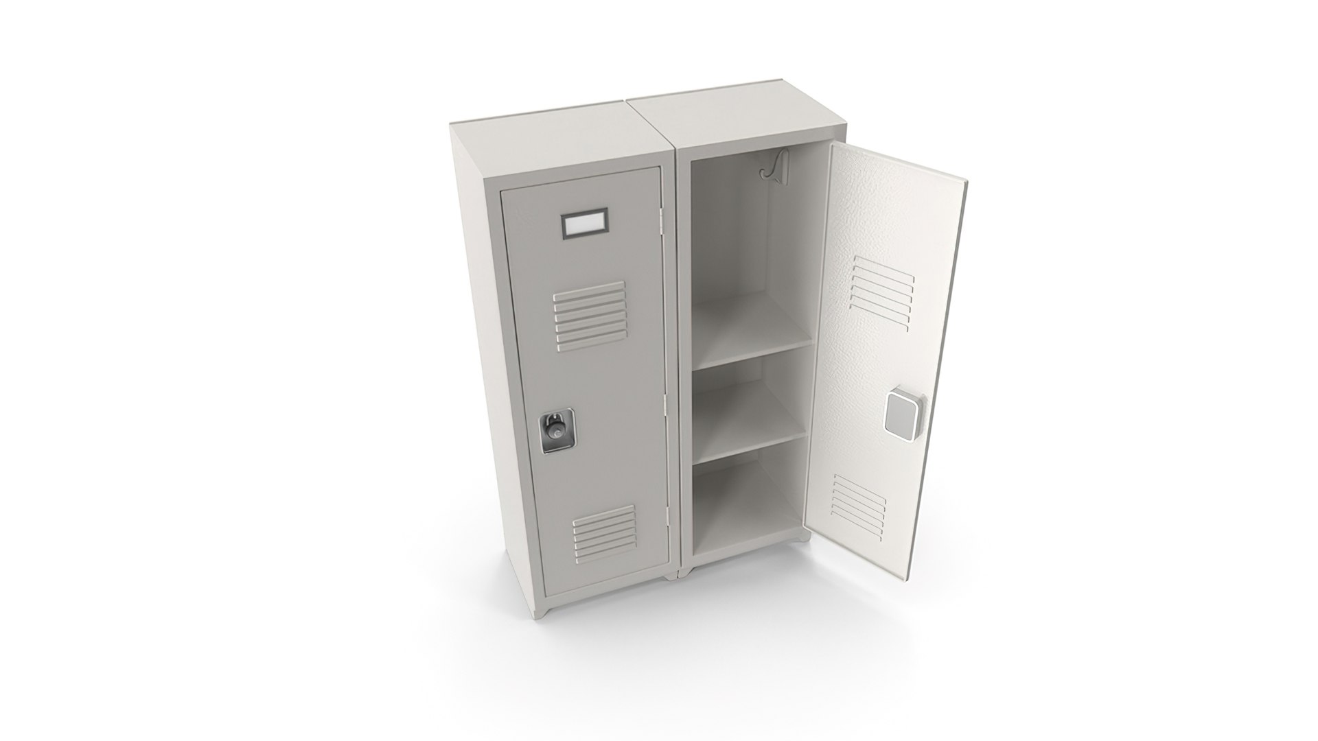 3D Metal Locker Cabinet Model - TurboSquid 2104761