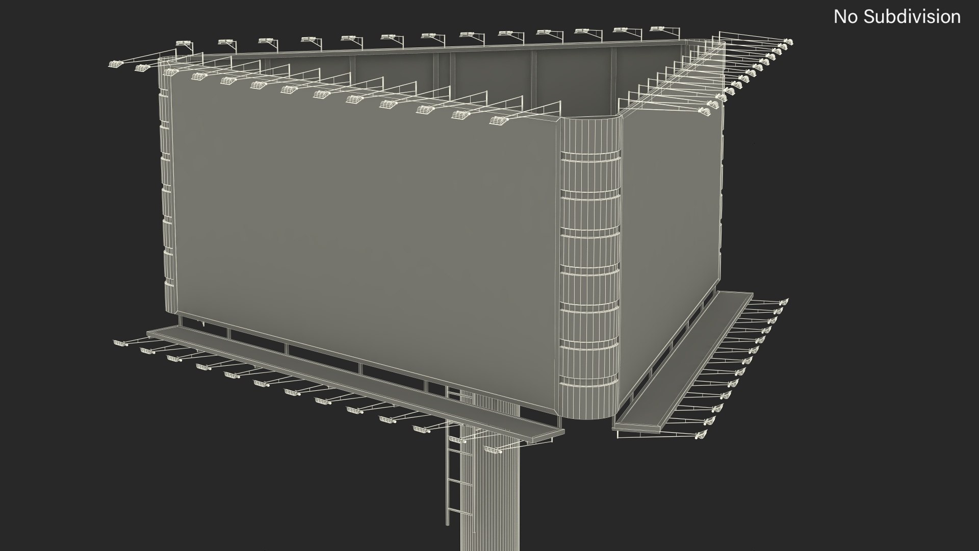 Street Structure Three Side Billboard 3D Model - TurboSquid 2235604
