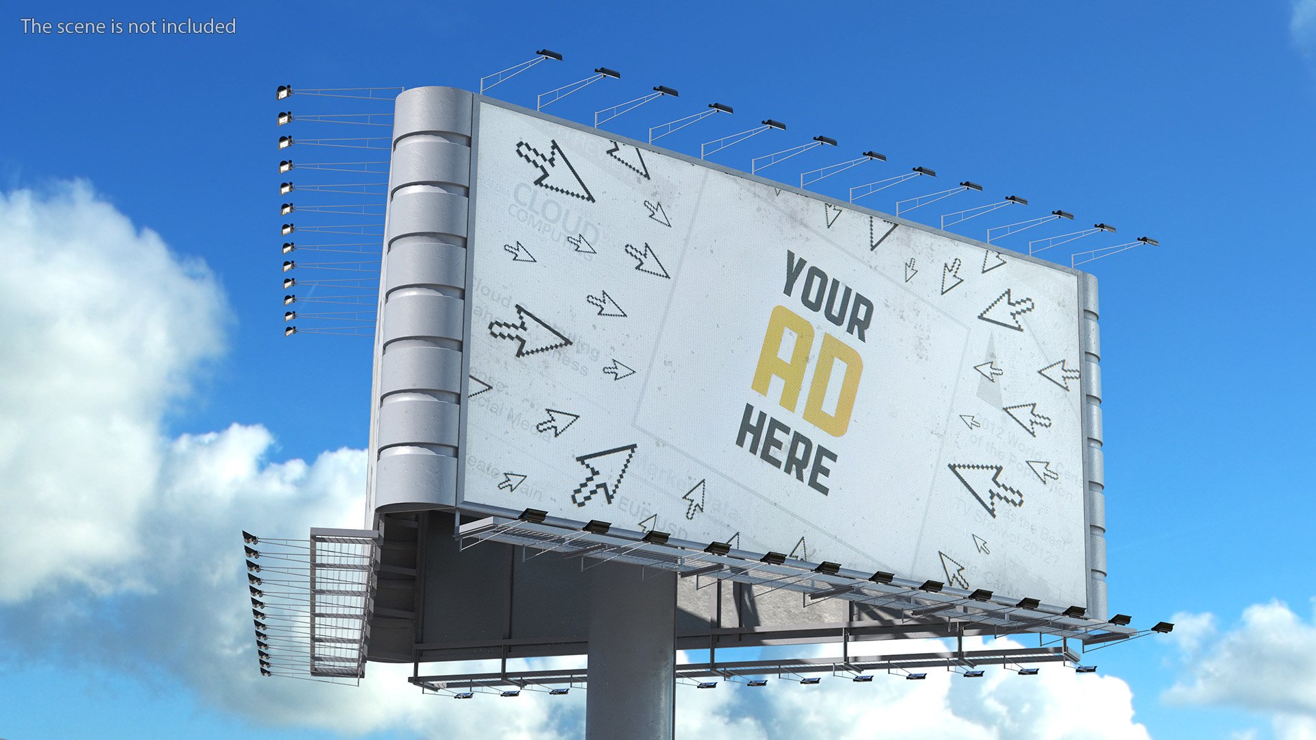 Street Structure Three Side Billboard 3D Model - TurboSquid 2235604