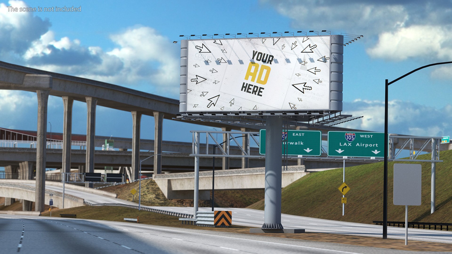 Street Structure Three Side Billboard 3D Model - TurboSquid 2235604