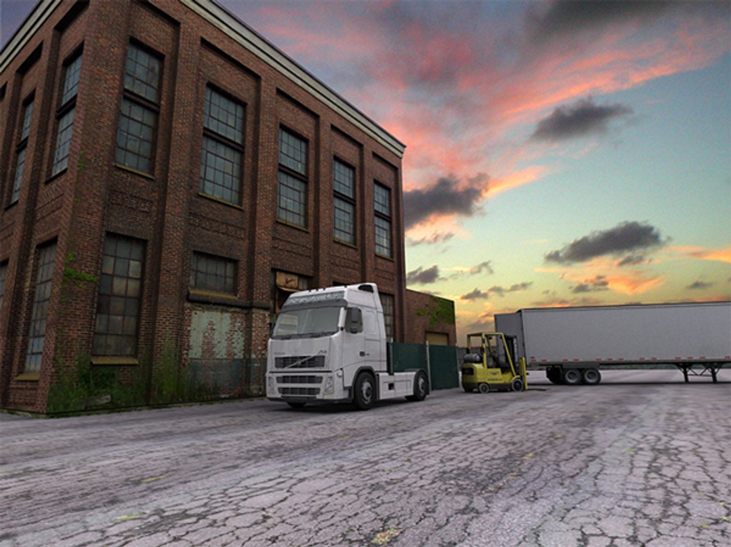 Old English Factory 3d Model