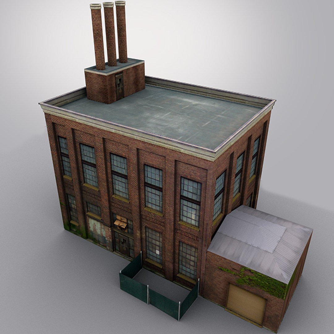 Old English Factory 3d Model
