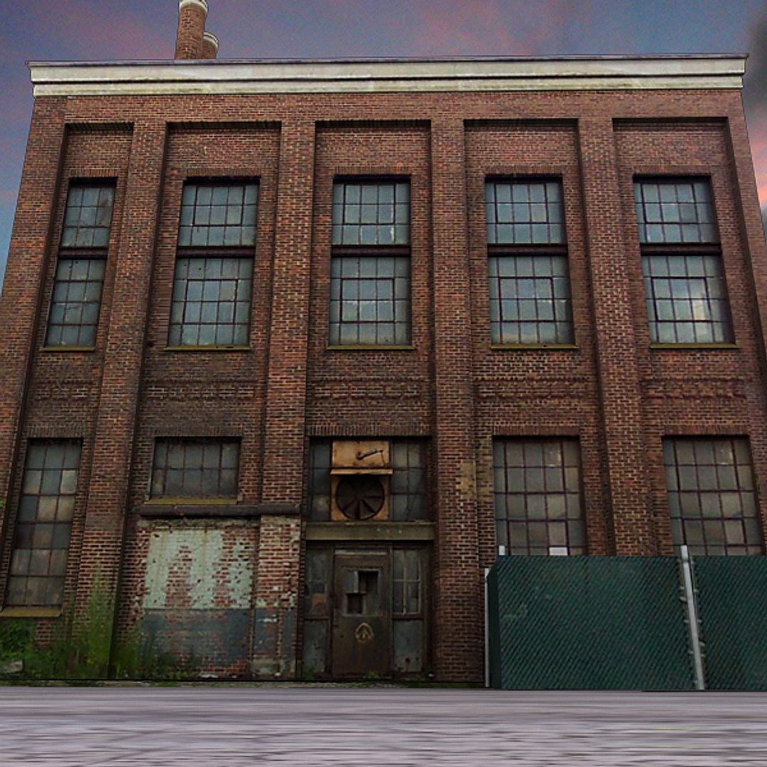 Old English Factory 3d Model