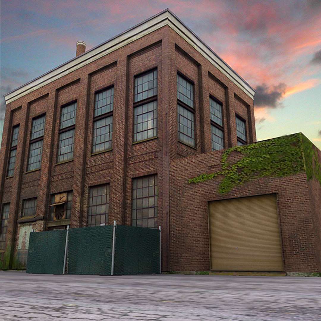 Old English Factory 3d Model