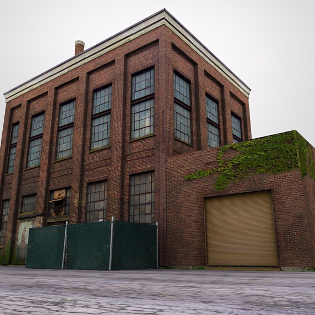 Old English Factory 3d Model