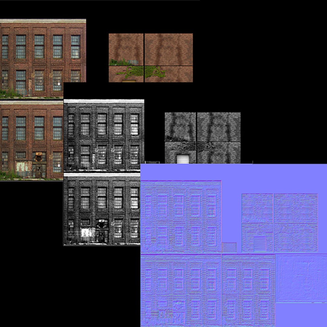 Old English Factory 3d Model