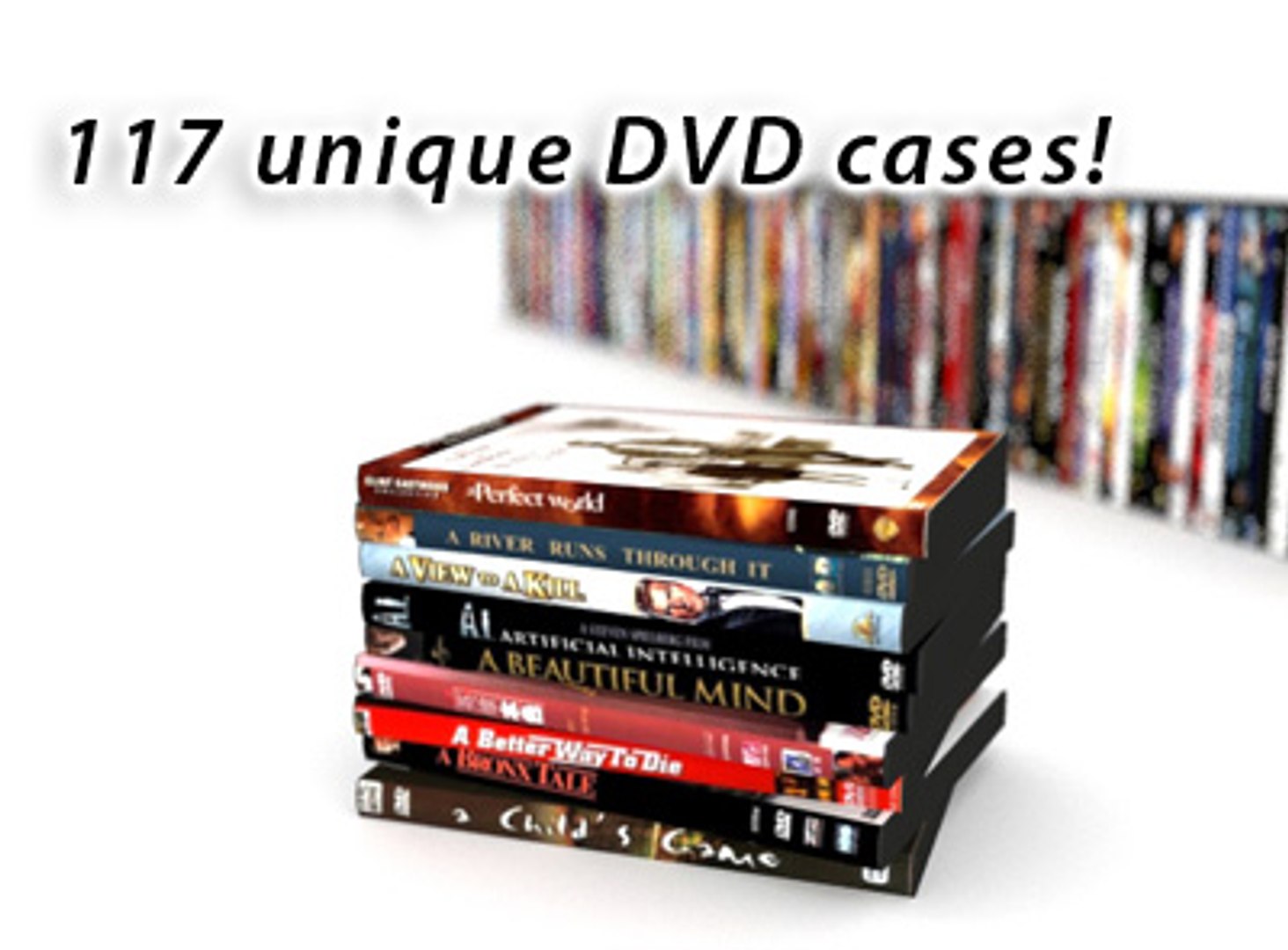 Dvd Cases 117 Unique 3d Model