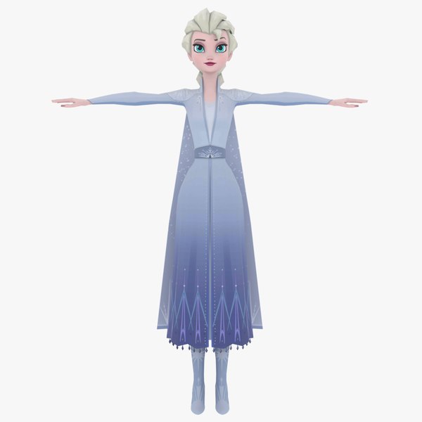 modelo 3d Princesa Elsa - Frozen - TurboSquid 2398277