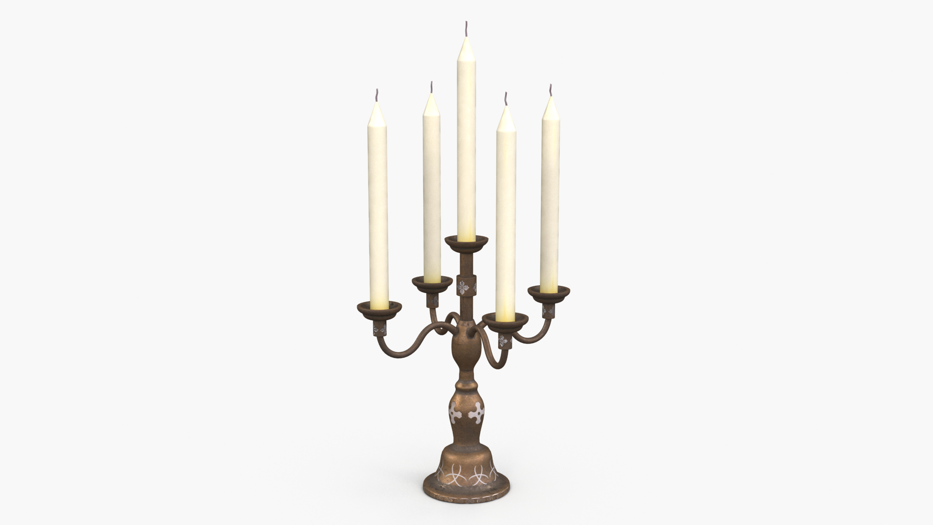 Candle Stand Bronze 3D Model - TurboSquid 1661920