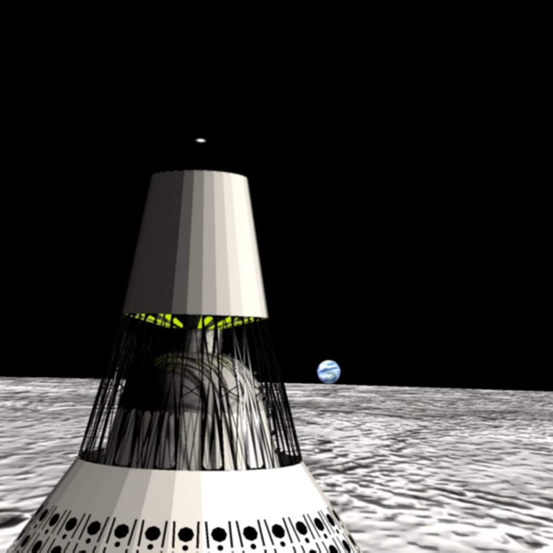 Moon Lander 3d Model