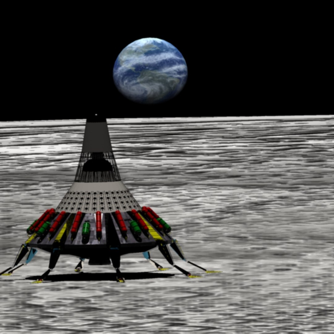 Moon Lander 3d Model