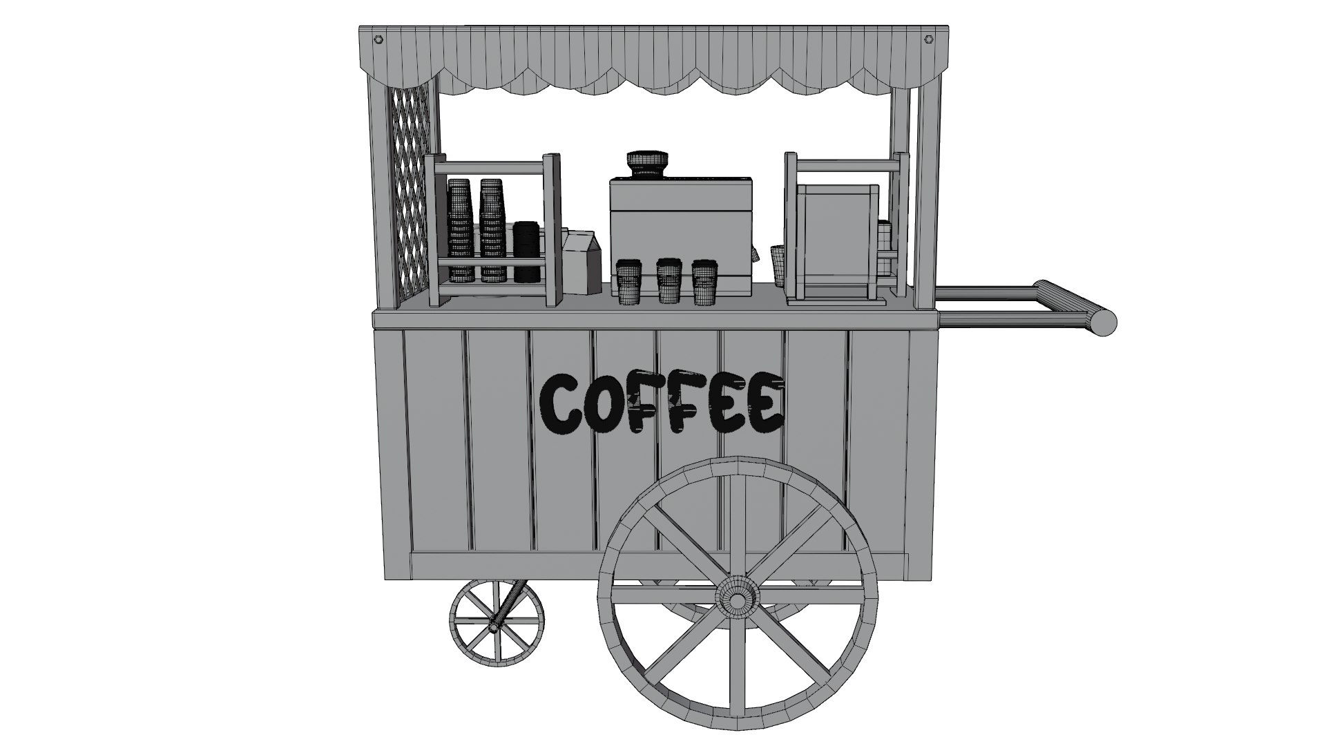 Free Coffee Vendor 3D Model - TurboSquid 2001371