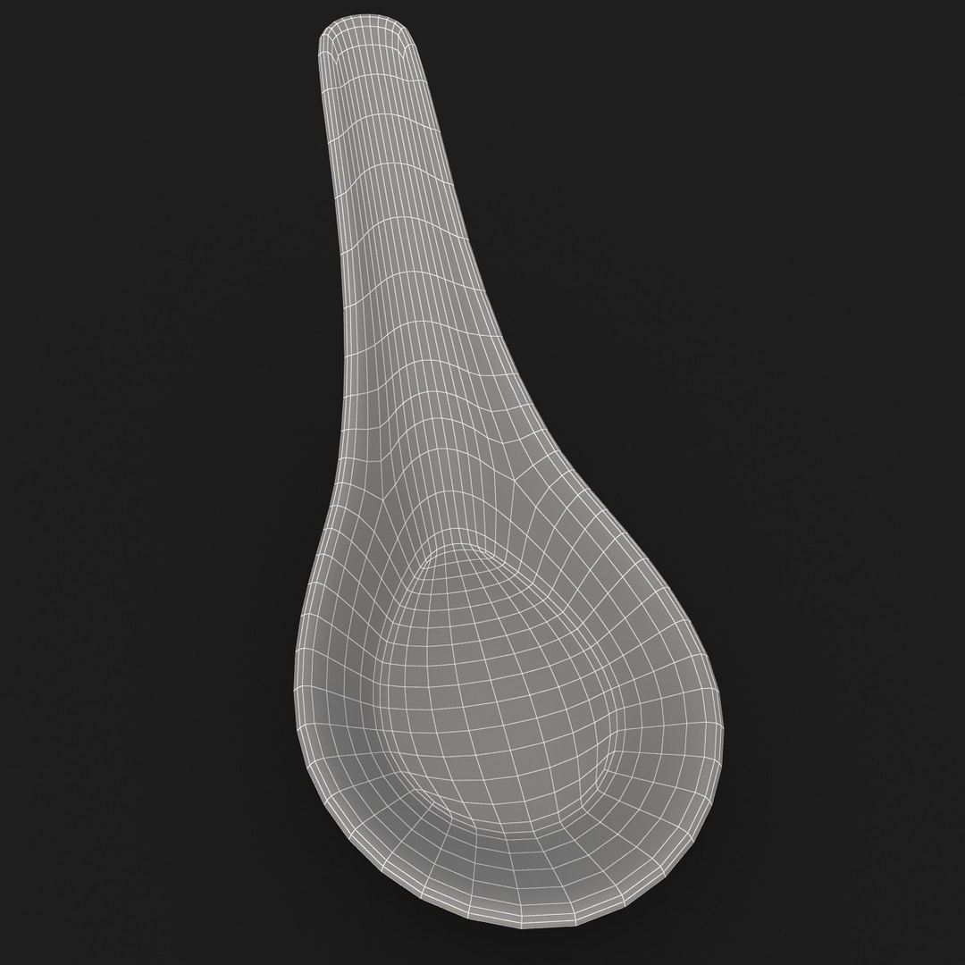 3d Realistic Chinese Spoon Model