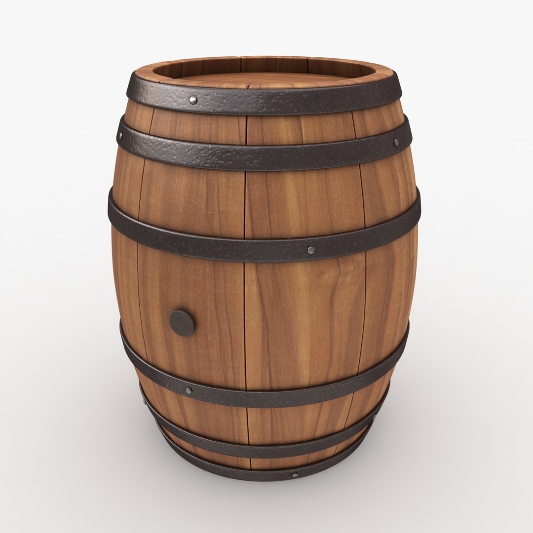 3d Realistic Barrel