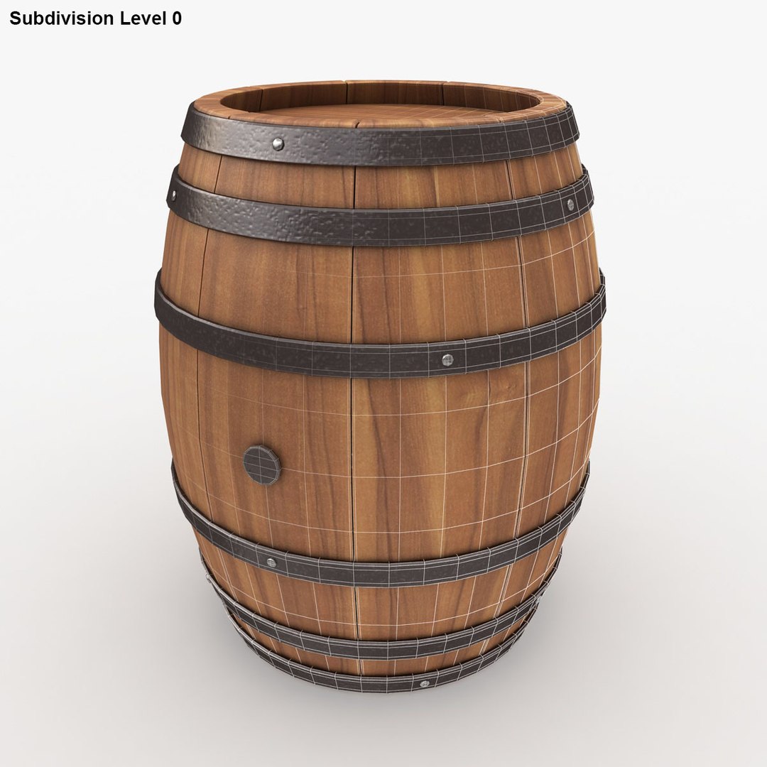 3d Realistic Barrel