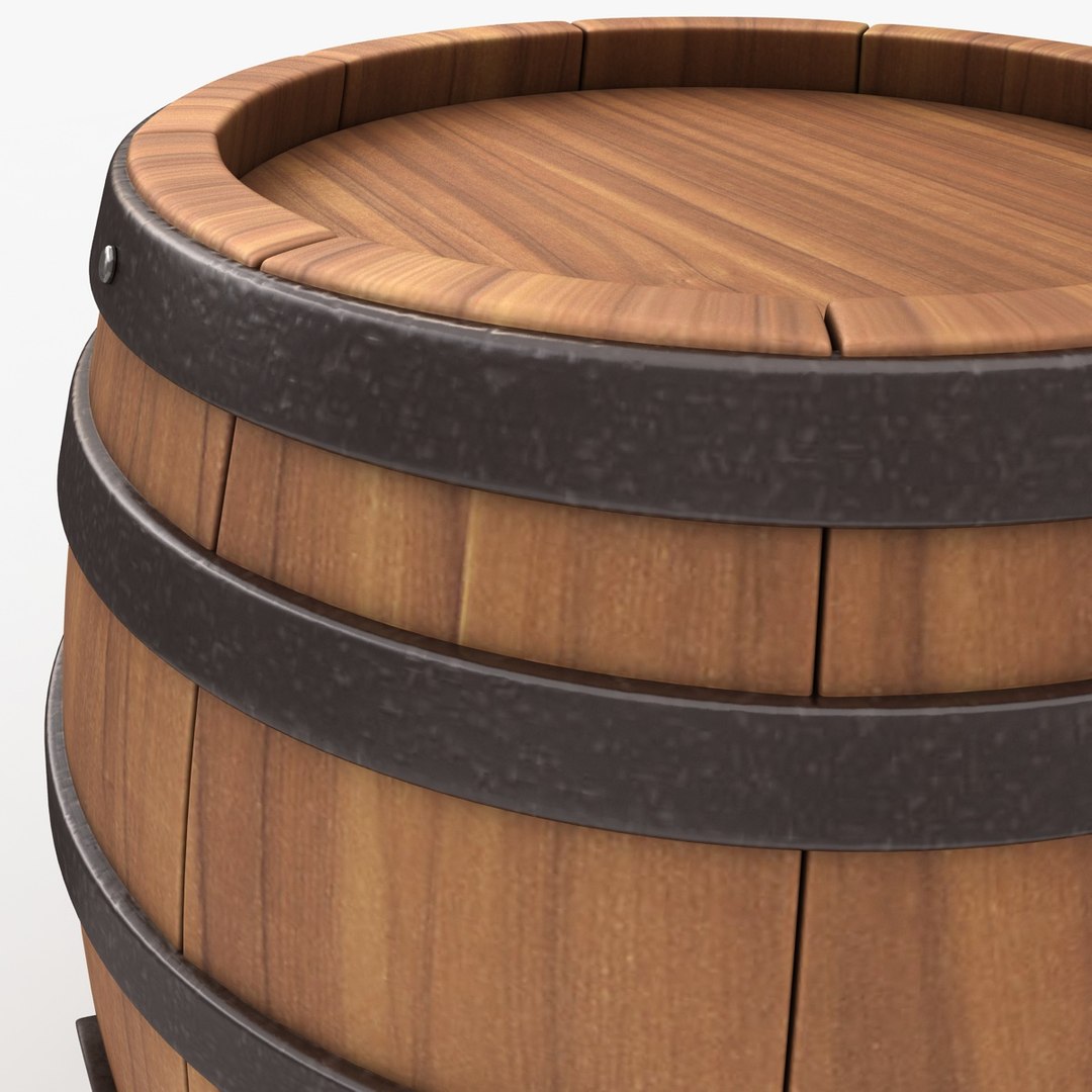 3d Realistic Barrel