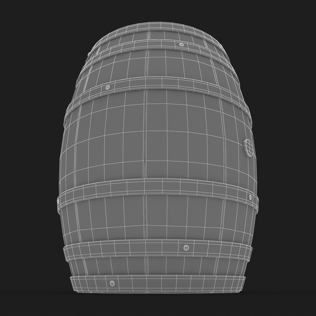 3d Realistic Barrel