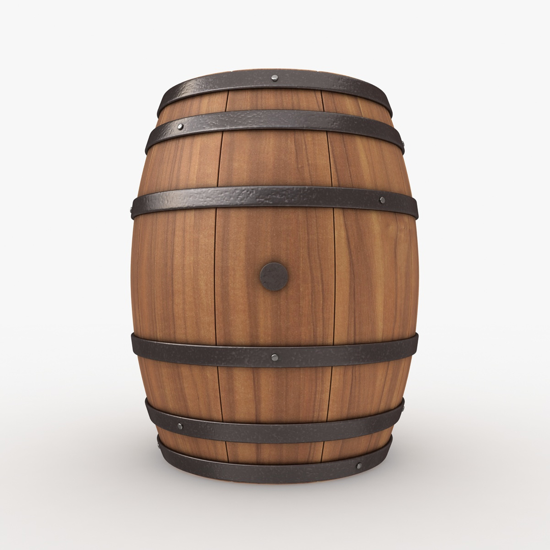 3d Realistic Barrel