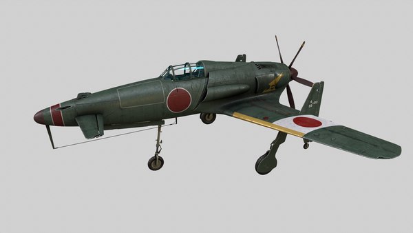 modelo 3d Avión de combate japonés Kyushu J7W Shinden - TurboSquid 1734495