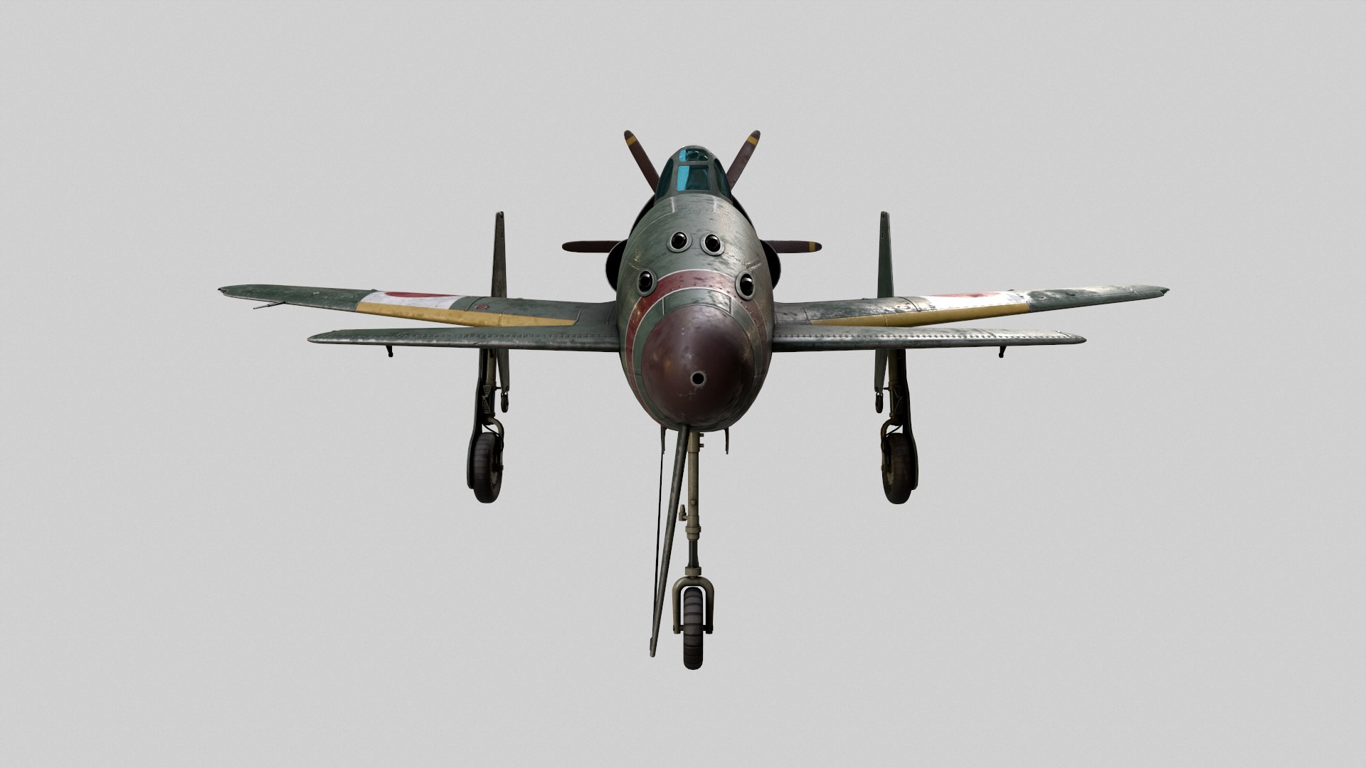 Japanese Fighter Jet Kyushu J7W Shinden 3D - TurboSquid 1734495