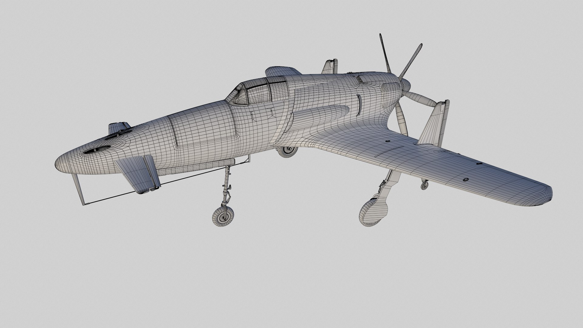 Japanese Fighter Jet Kyushu J7W Shinden 3D - TurboSquid 1734495