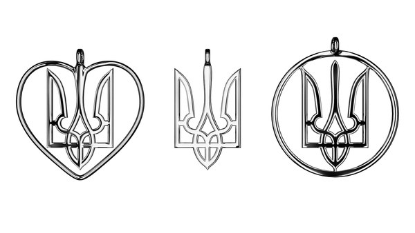 3D Tryzub pendants model - TurboSquid 2014221