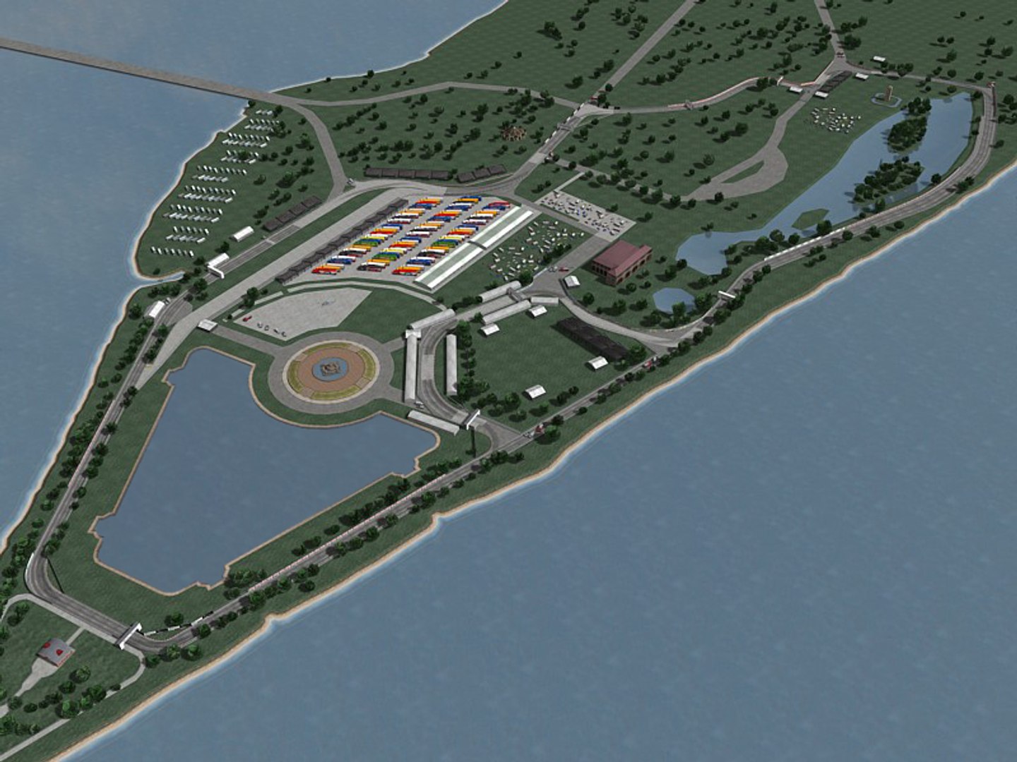 3d Model Belle Isle Detroit Grand