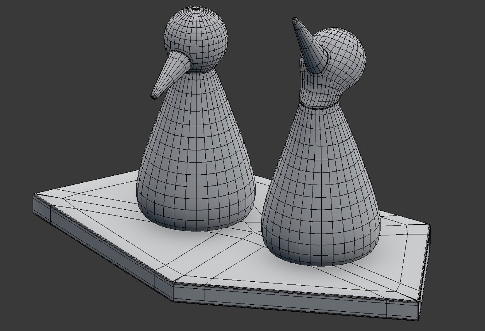 Birds figurine - modern model - TurboSquid 1209506