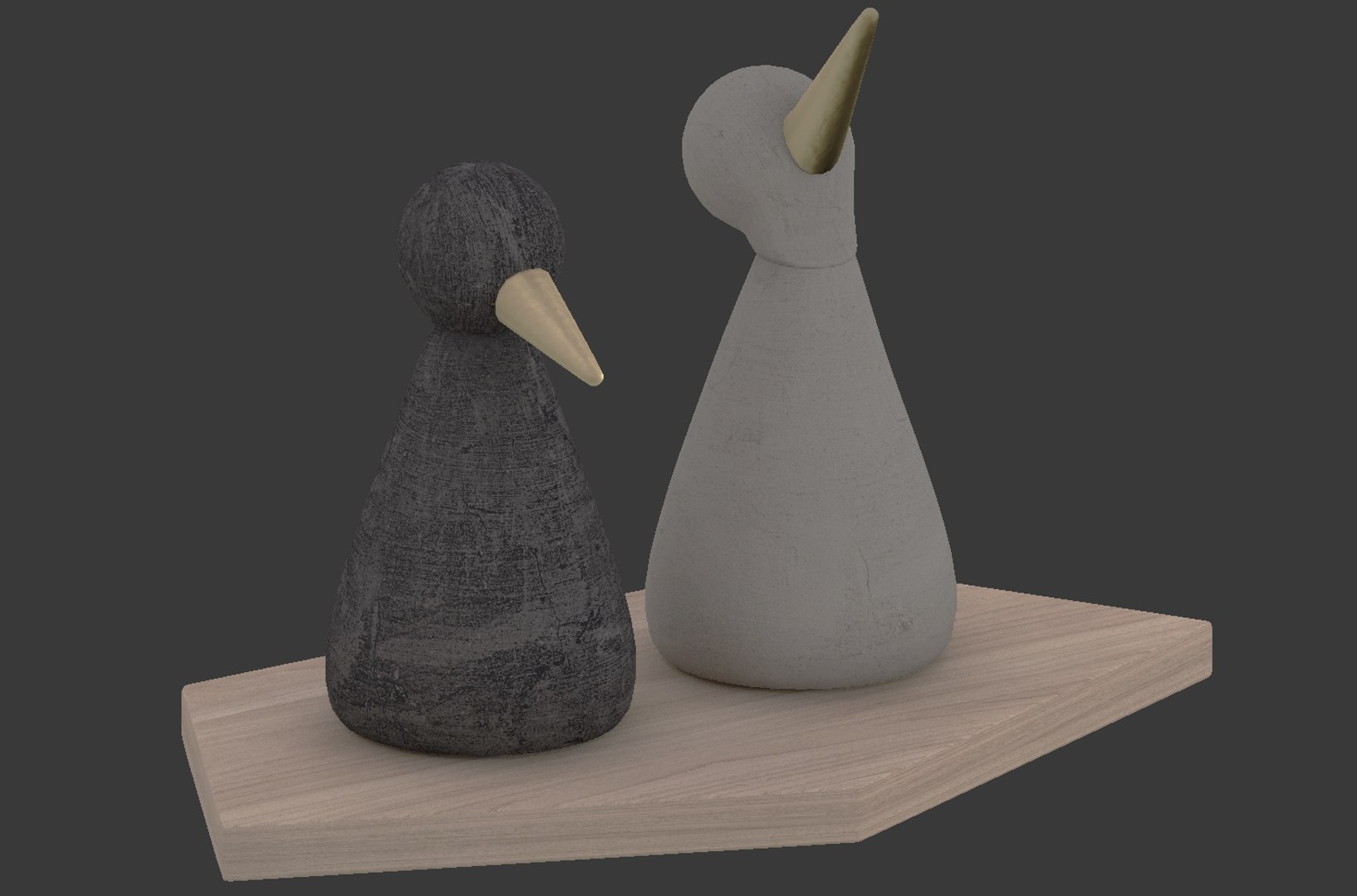 Birds figurine - modern model - TurboSquid 1209506