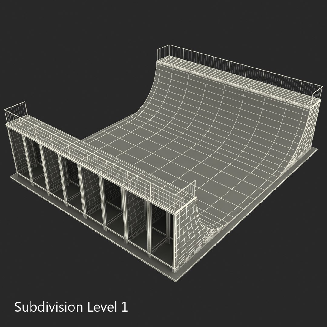 Half Pipe 3d Model