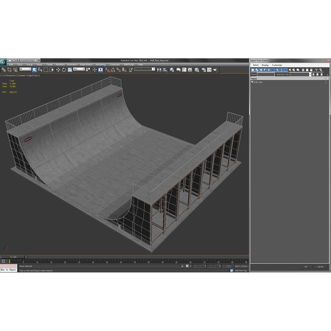 Half Pipe 3d Model