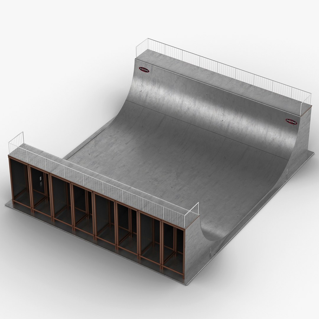 half pipe 3d model