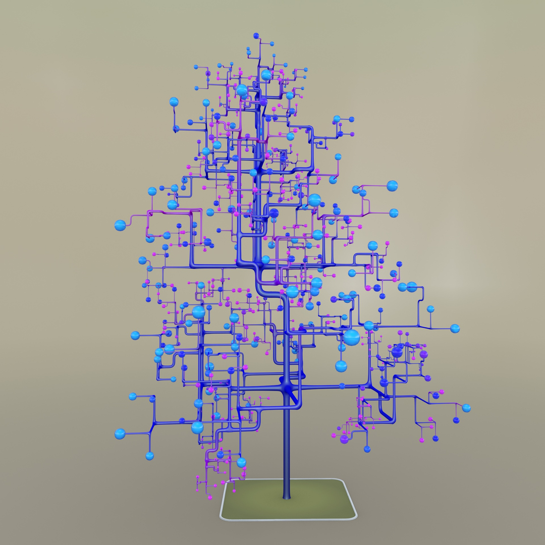3D Sci-Fi Tree Set Model - TurboSquid 2121212