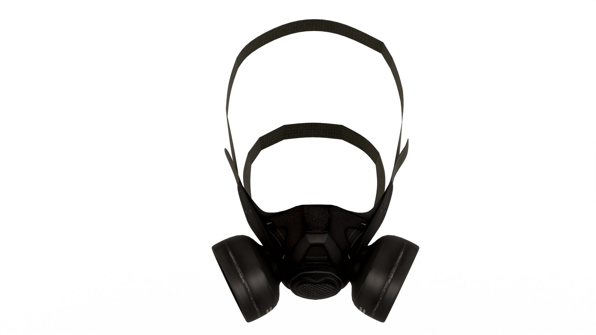3D Double Filters Half Face Mask 3D Model - TurboSquid 2217607