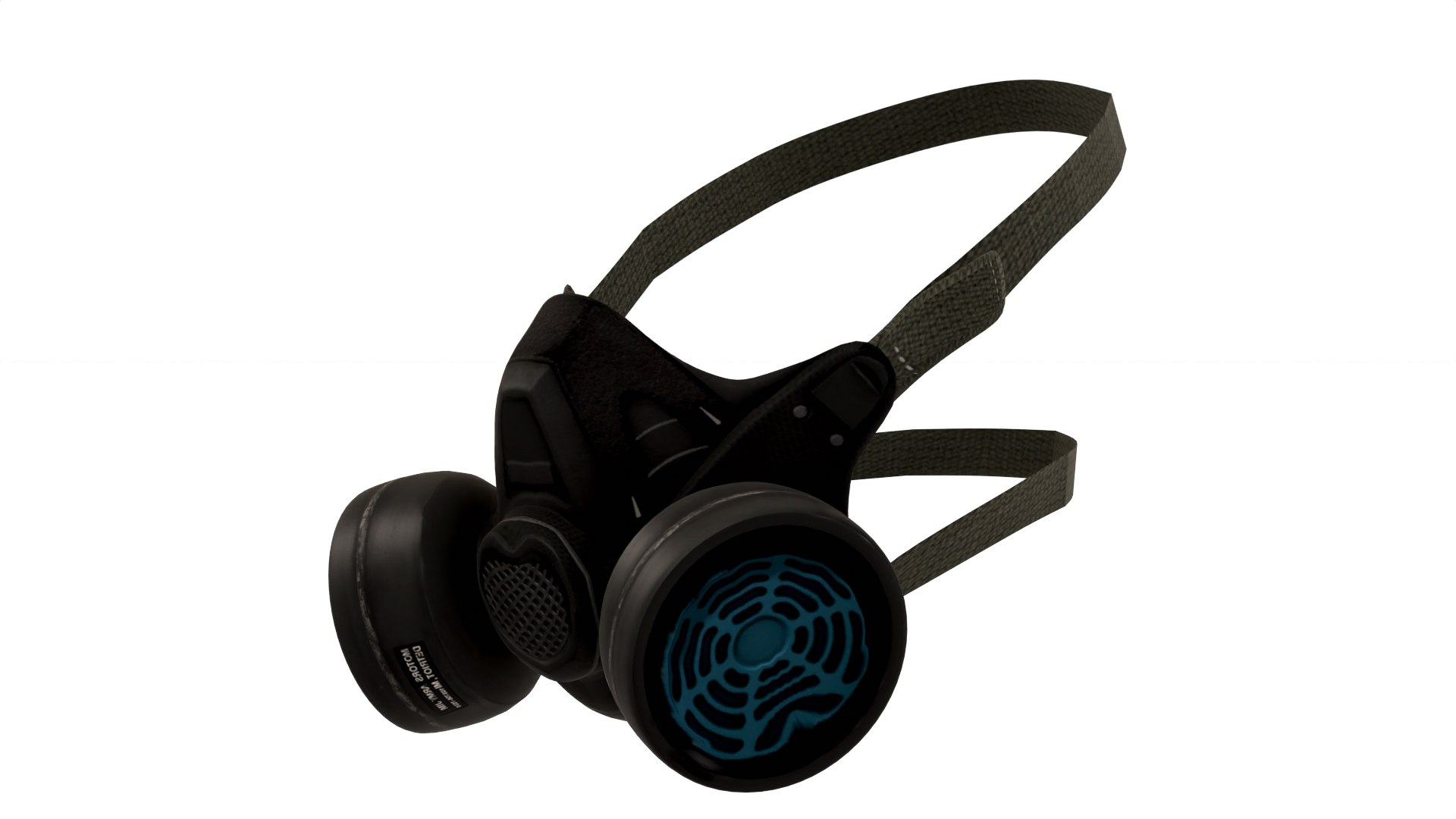 3D Double Filters Half Face Mask 3D Model - TurboSquid 2217607