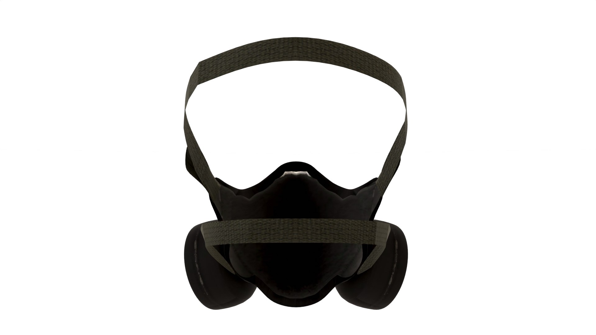 3D Double Filters Half Face Mask 3D Model - TurboSquid 2217607
