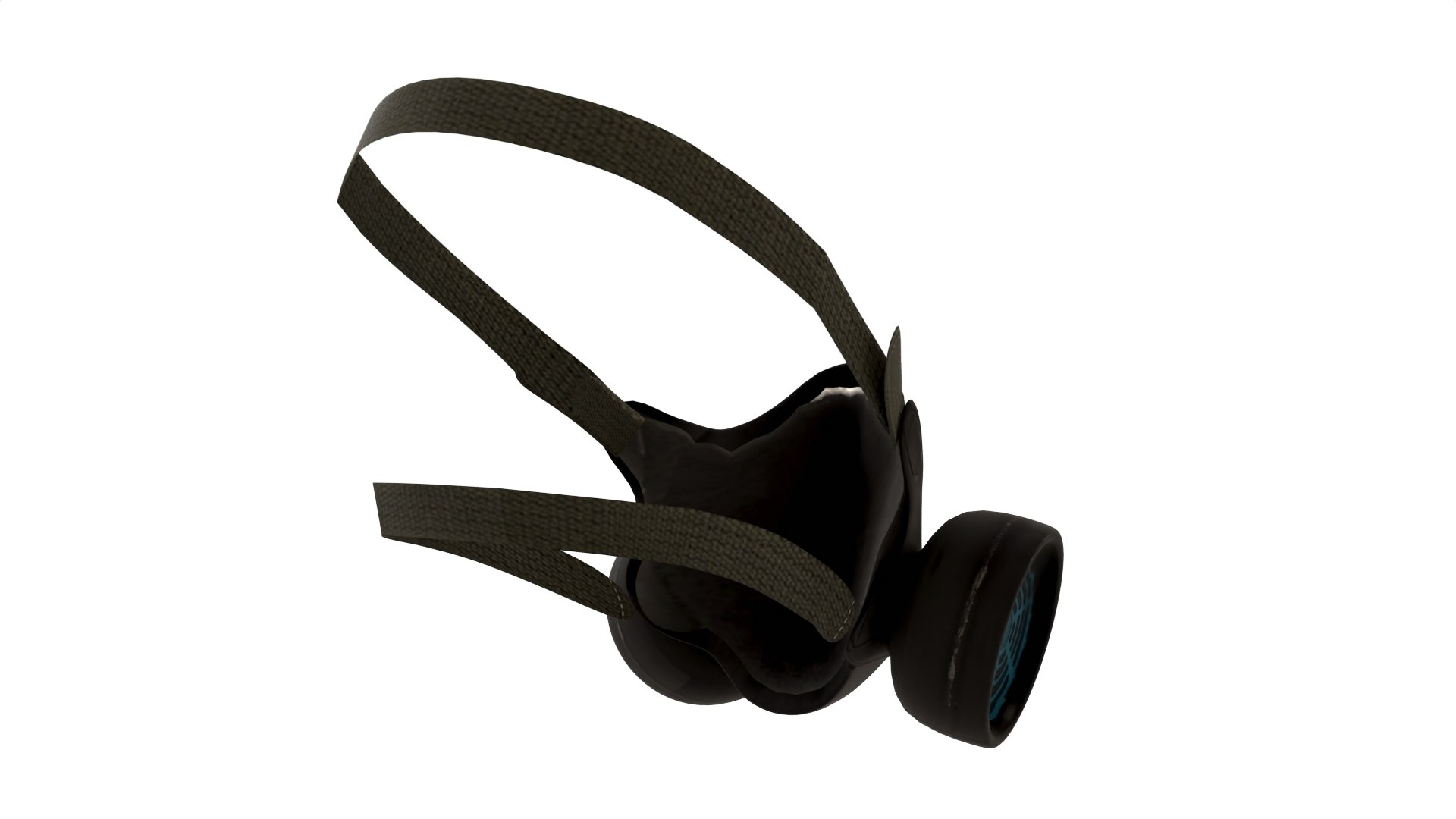 3D Double Filters Half Face Mask 3D Model - TurboSquid 2217607