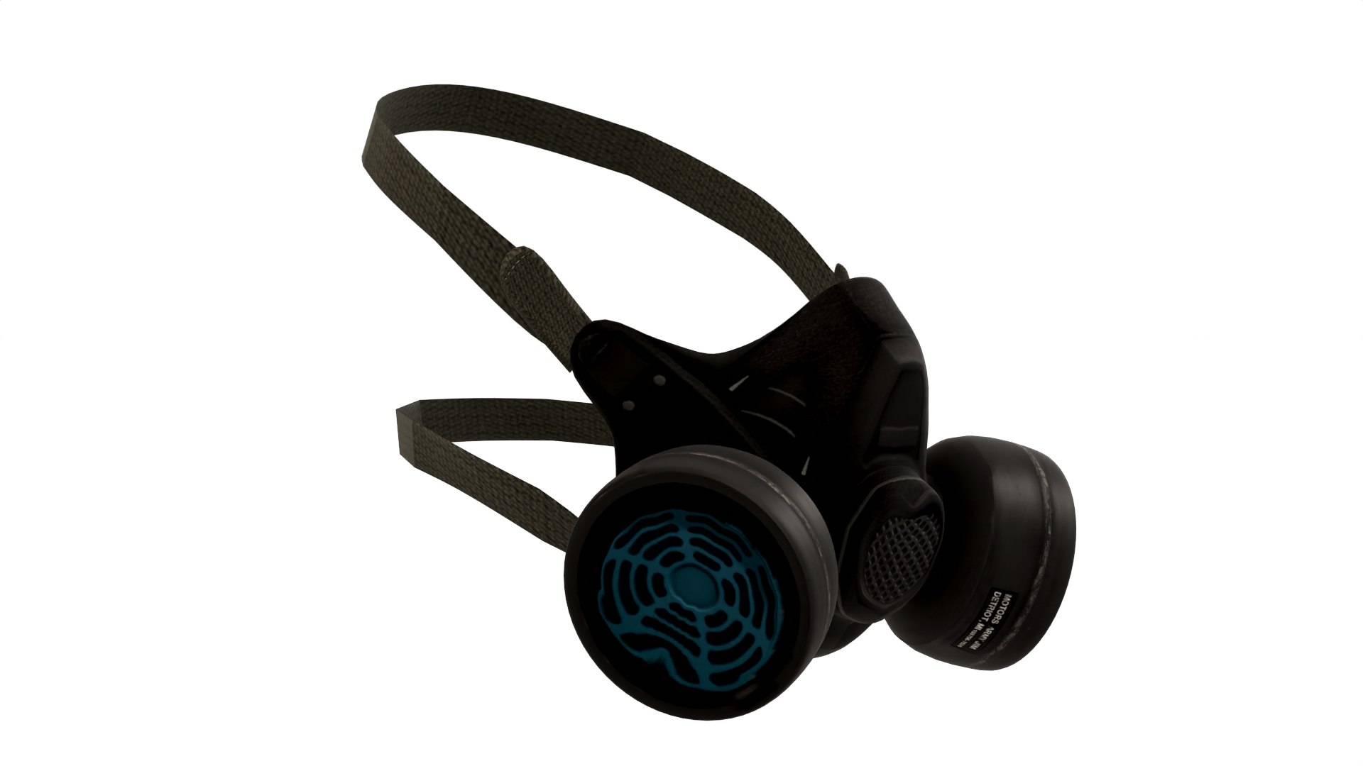 3D Double Filters Half Face Mask 3D Model - TurboSquid 2217607